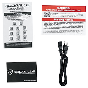 Rockville Rock Shaker 6.5" Inch Wood 200w Powered Home Theater Subwoofer Sub