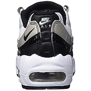 NIKE Women's Sneaker, White Black Lt Iron Ore University Red, 9