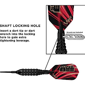 Viper Super Bee Soft Tip Darts: Black Coated Brass, 16 Grams