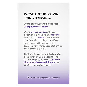 TAZO Glazed Lemon Loaf Herbal Tea Bags, Aromatic Blend, Caffeine-Free, 15 Tea Bags, 6 Count