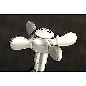 Kingston Brass KS1178BEX 8" Centerset Kitchen Faucet Less Sprayer, Brushed Nickel, 8-3/4" In Spout Reach