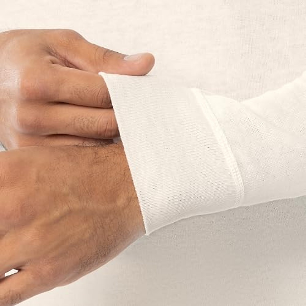 ColdPruf Men's Basic Active Wear Crew Top, Winter White, 3X