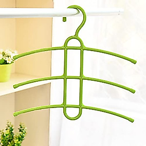 Fabric Storage Containers with Lids Multiple Shirt Hangers in One Space Saving Plastic 5 Pack Durable Multi Functional Non Slip Clothes Hangers Closet Drop Front Box Sweater (Coffee, One Size)