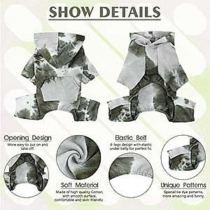 Duojoy Dog Hoodie with Pocket, Puppy Pajamas Long Sleeve Onesie Jumpers Outfit, Spring Summer Autumn Winter Clothes Sweatshirt, Pet Hooded Coat Jacket Apparel, Pet Soft Warm Sweater Small Medium Dogs