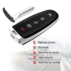 VOFONO Car Key Fob Keyless Entry Smart Remote fits for Ford Explorer Edge 2011-2015 Flex Taurus 2013-2019 Expedition Focus Lincoln MKS MKT MKX Navigator P/N: M3N5WY8609