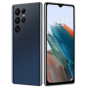 Android10 2GB+16GB Unlocked Cell Phone Dual Sim 6.53in 4800mAh Unlocked Phone Face ID + Fingerprint GSM 4G Smartphones Phone (Black, One Size)