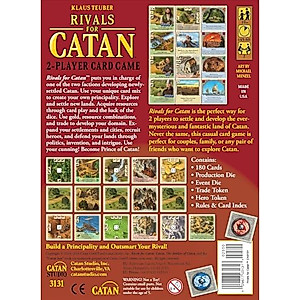 Rivals for CATAN Card Game - Build, Trade, and Conquer in the World of CATAN! Strategy Game, Family Game for Kids and Adults, Ages 10+, 2 Players, 45-60 Minute Playtime, Made by CATAN Studio