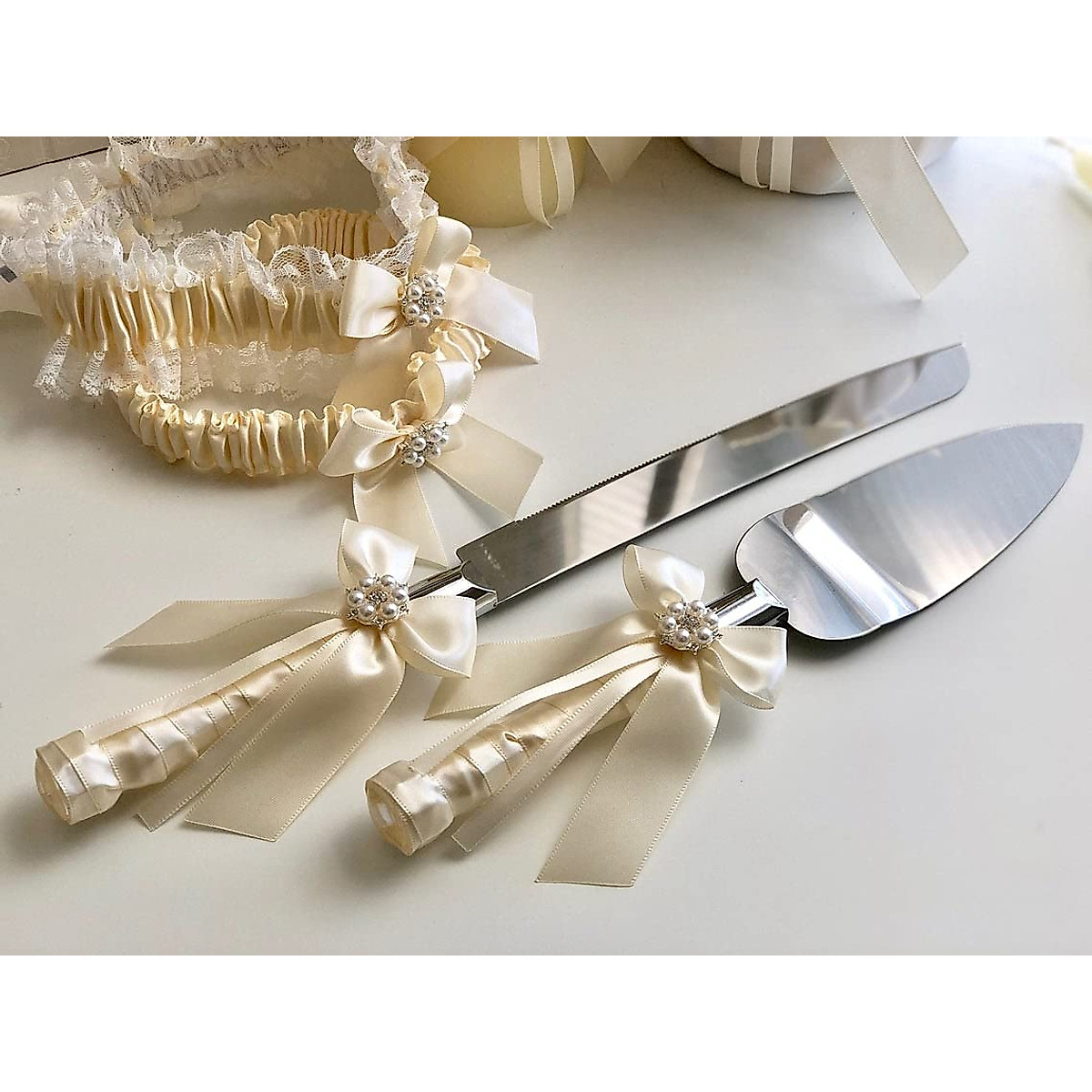 Flower Girl Basket and Ring Bearer Pillow Set, Flower Girl Baskets, Ivory Wedding Basket, Ivory Ring Pillow, Ringkissen, Lace Wedding Pillow (White, 1 Pillow)