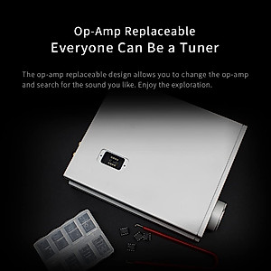 aune X8 18th Anniversary Edition DAC/Hi-Res 768k/32bit DSD512, Op-Amp Replaceable, FPGA, USB/Coaxial/Optical in, RCA Preamp&Line Out/TRS Balanced Out, for PC/Phone OTG/Player/Transport (Silver)