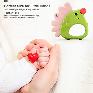 Yiosion Baby Rattle Sets Teether Rattles Toys Babies Grab Shaker and Spin Teething Rattle Toy Early Educational Toys Gifts Set for 3, 6, 9, 12 Month Newborn Baby Infant