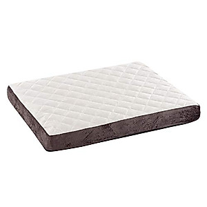 PETMAKER Dog Bed Collection– Charcoal Infused Egg Crate Style Foam Pet Bed with a Plush Cover – 26x19 Dog Bed for Small Dogs up to 35lbs (Brown)