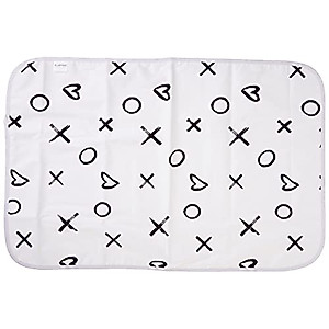 Kushies Deluxe Change Pad Flannel, XO Black & White (P210-639)