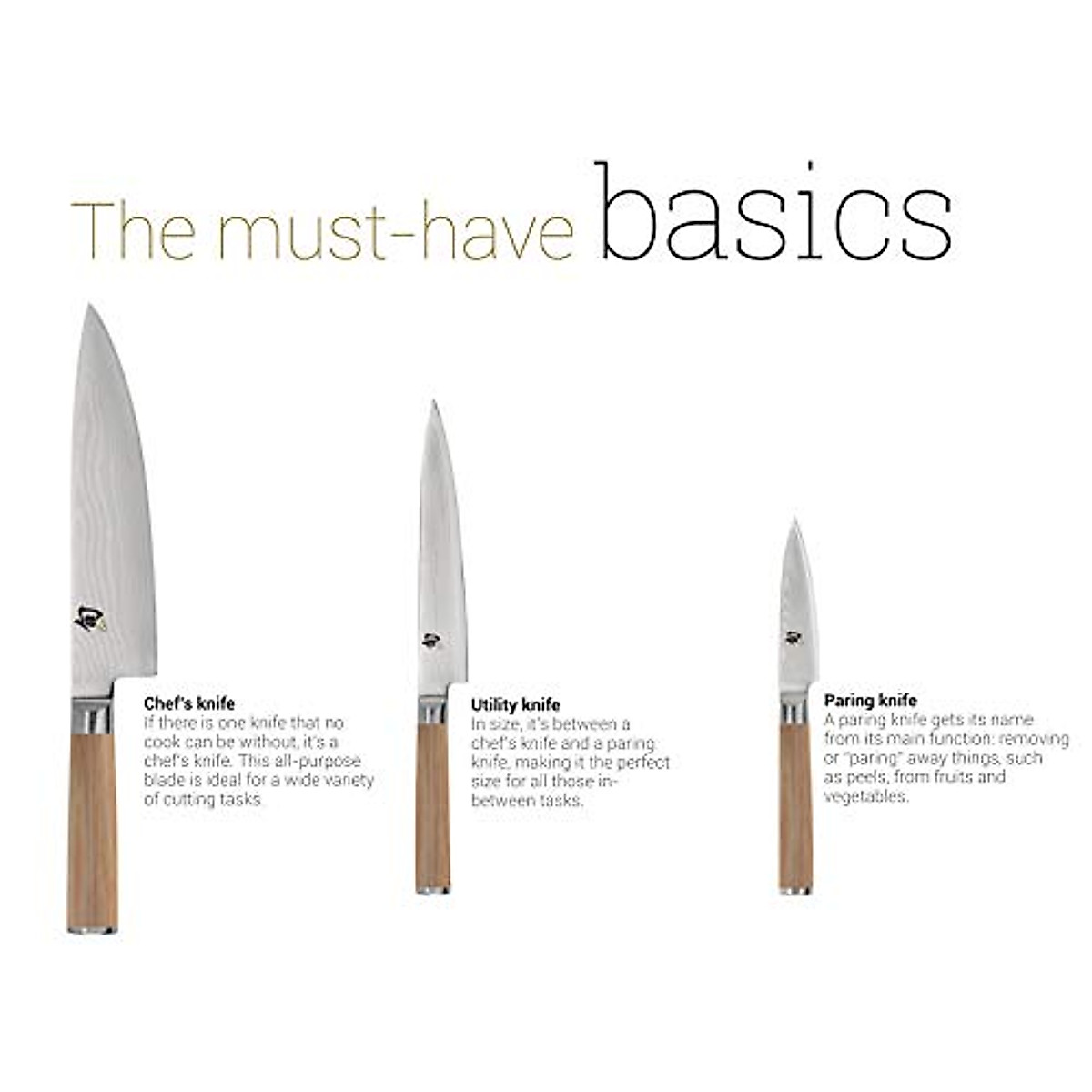 Shun Cutlery Classic Blonde Chef's Knife 8”, Thin, Light Kitchen Knife, Ideal for All-Around Food Preparation, Authentic, Handcrafted Japanese, Professional Chef Knife