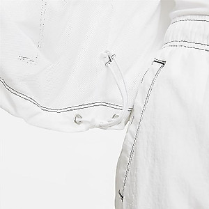 Nike Women's Sportswear Swoosh Repel Oversized Jacket Size (as1, alpha, s, regular, regular, White/Black Swoosh, Small)