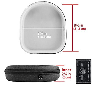 Geekria Shield Headphones Case Compatible with Bang & Olufsen Beoplay H9i, H95, H9, H8, H8i, H6, H4 Case, Replacement Hard Shell Travel Carrying Bag with Cable Storage (Dark Grey)