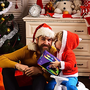 Aywewii LED Tambourine, Light Up Toys Handheld Musical Flashing Tamborine Autism Toys Party Supplies for Birthday Anniversaries Gifts for Kids Adults Teens