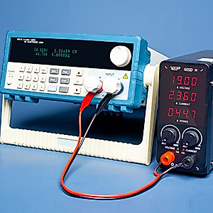 WEP 605D-III DC Variable Power Supply 60.00V 5.000A High Precision Bench Lab Power Supply with Alligator Clips for anodizing kit, Electroplating, arduino, breadboard