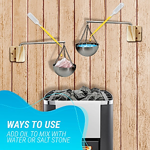 ARDILA VEELA Sauna Cup Holder, Sauna Aromatherapy Diffuser, Sauna Accessories, Infrared Sauna Diffuser