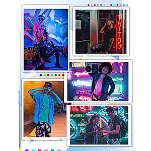 Bornore 80s 90s Mens Jogger Workout Athletic Sweatpants Vintage Neon Outfit Funny Long Pants(Red-M)