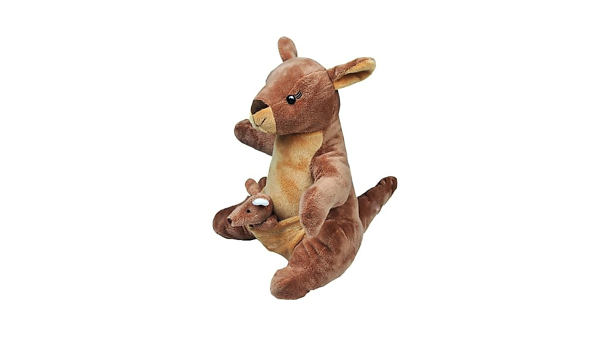 Jill & Joey Kangaroo Plush Toy - 16-Inch Cuddly Animal for Kids