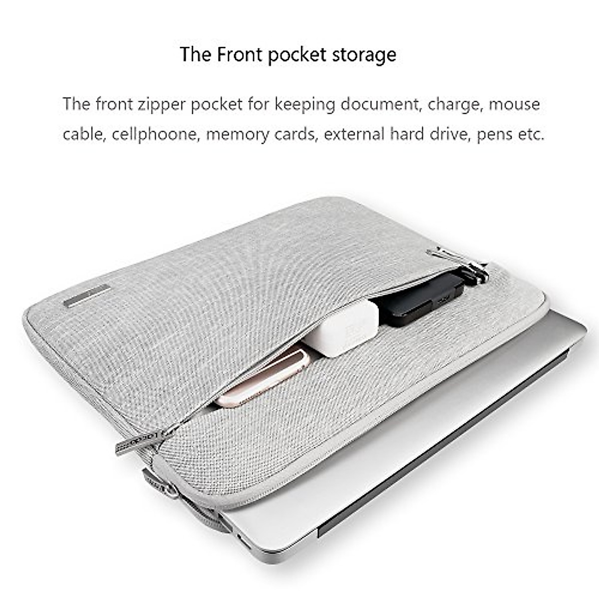 Lacdo 13 inch Laptop Sleeve Case for 13 inch MacBook Air M2 A2681 M1 A2337 A2179 A1932 2018-2022 | 13" New MacBook Pro M2 M1 A2338 A2251 A2289 A2159 A1989 A1706 | 12.9" New iPad Pro Computer Bag, Gray