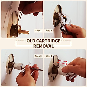 1222B Shower Cartridge 104421 Cartridge Puller Removal Tool Kit Compatible with Moen Posi Temp For 1222B Single Handle Shower Bathtub Faucet Replacement ﻿ ﻿ ﻿ ﻿ ﻿ ﻿