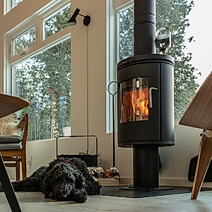 Ecofan® AirDeco I, Superior Performance Stove Fan, Heat Powered, Contemporary Style. Low Start Temperature, 160CFM Nickel Blade, Mid-Sized