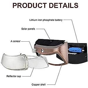 Solar Lights Outdoor Solar Wall Light Home Outdoor Garden Retro Decorative Wall Waterproof Solar Wall Lamp Solar Motion Sensor Lights Wide Angle Security for Patio, Fence, Yard, Garden, Garage, Stairw