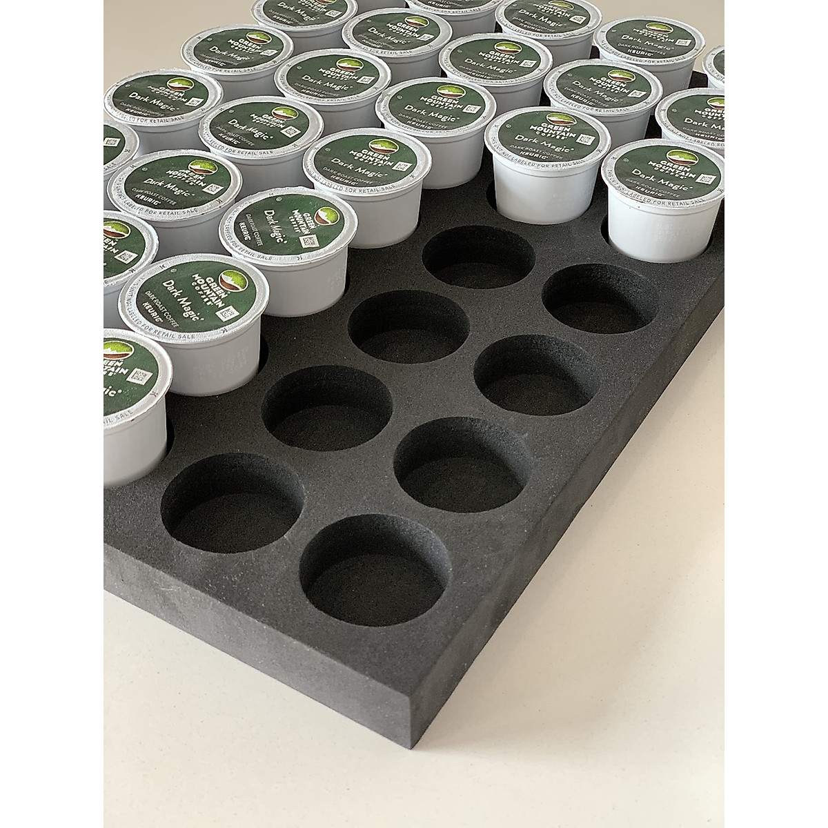Coffee Pod Storage Tray, Organizer Compatible with Keurig K Cup For Drawer or Countertop 35 Pod Capacity