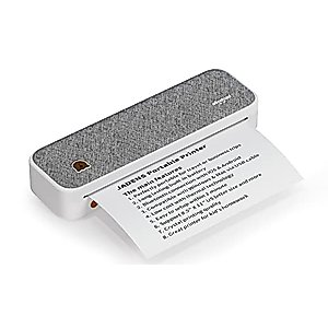 JADENS Wireless Portable Printer - Supports 8.26"x11.69" US Letter, Inkless Mobile Printer Compatible with iOS, Android & Laptop, Portable Printers Wireless for Travel, Mobile Office, School, Home