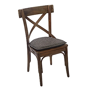 Klear Vu Raindrop The Gripper Non-Slip Kitchen Chair, 15"x16" Seat Pad, 4 Count (Pack of 1), Gray