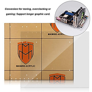 Acrylic Frame 4mm Transparent Fashion DIY Base Stand Suitable for ATX motherbar,Can accommodate high Performance PC Open Frame