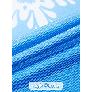 XiaoMoSha Gymnastics Leotards for Girls Toddlers Biketards Dance Unitards Sparkle Snowflake Mermaid (Blue,120 5-6Y)