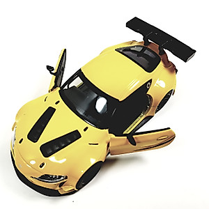 KiNSMART Toyota GR Supra Concept Racing Edition 1/36 Scale Diecast Race Car (Yellow)