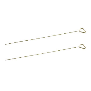 Bitray 10PCS Gold Floral Place Card Holder Pick Heart Shape Metal Wire Floral Place Card Holders