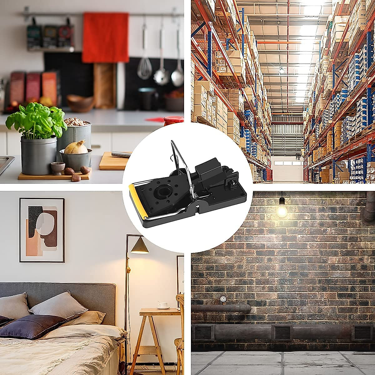 Llfaiww Mouse Traps Mice Trap That Work Human Power Mouse Killer Mouse Catcher Quick Effective Sanitary 8 Pack