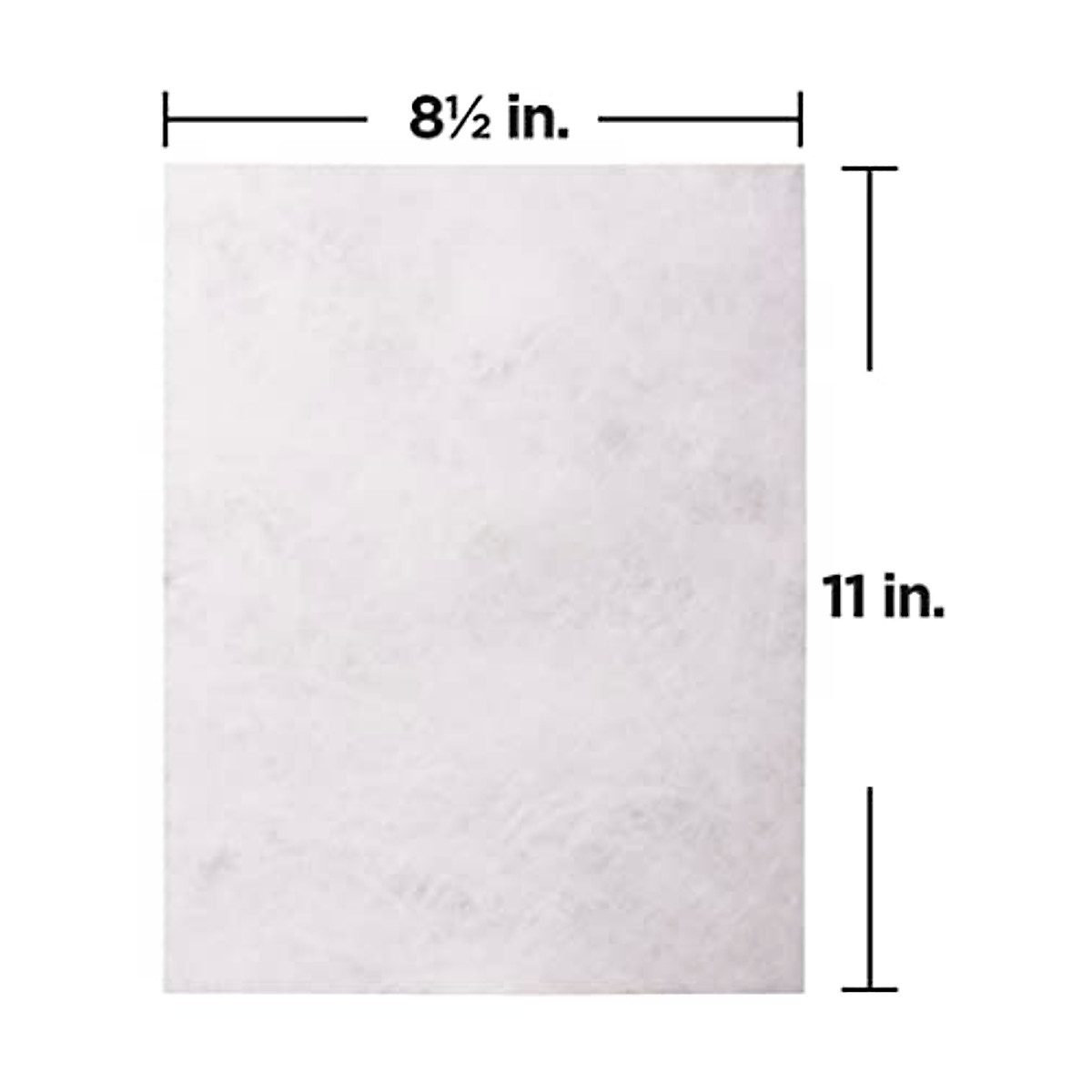 JAM PAPER Tyvek 14lb Tear-Proof Paper (55 gsm) - Pack of 50 Sheets - 8.5 x 11 - Waterproof White Paper