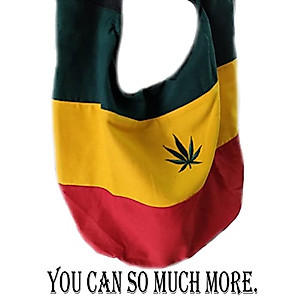 Hippie Crossbody Cotton Bag Thai Top Zip Hobo Sling Bag Handmade Hipster Messenger Shoulder Bag