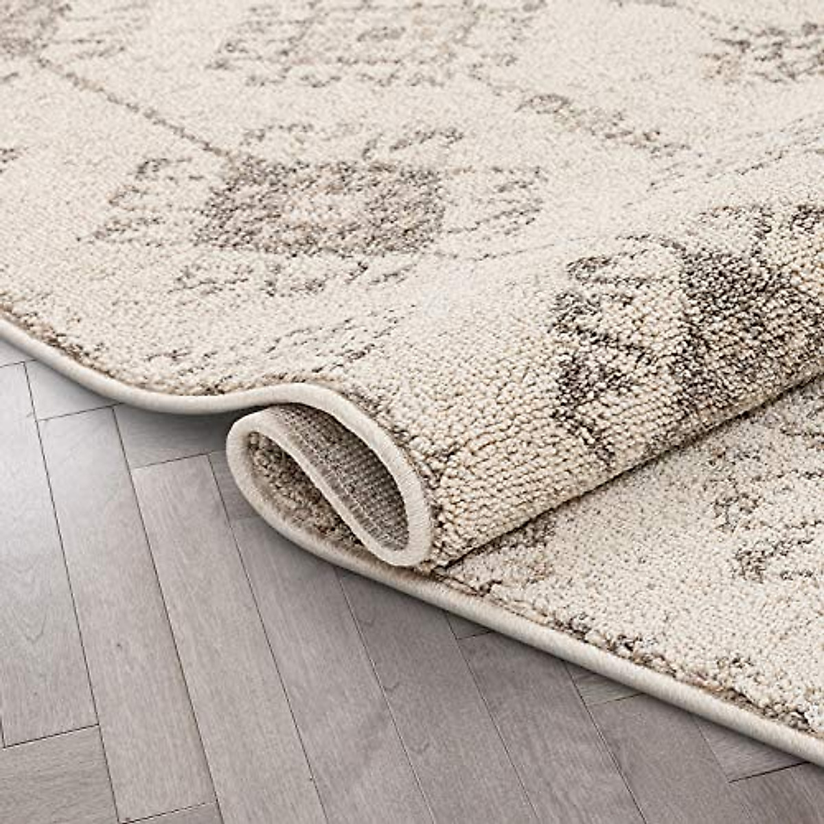 Well Woven Loop-De-Loop Concetta Moroccan Trellis Beige Kilim-Style 3'11" x 5'10" Area Rug