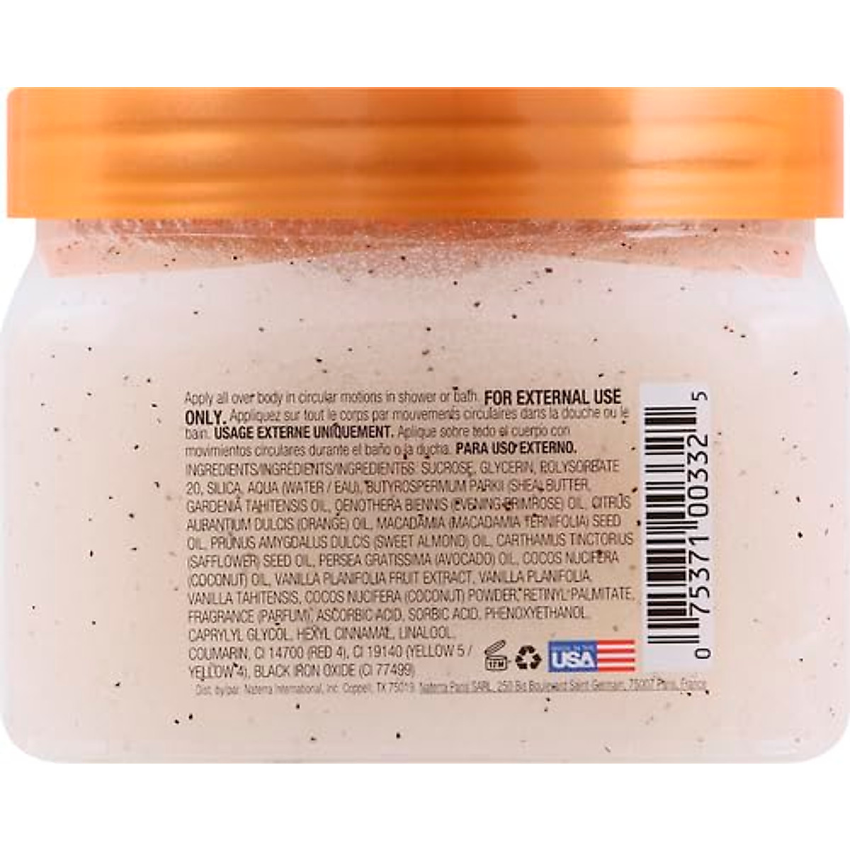 Tree Hut Tahitian Vanilla Bean Shea Exfoliating Sugar Scrub, Tahitian Vanilla Bean, 18 Oz