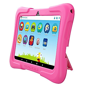 Dragon Touch Y88X Pro 7 inch Kids Tablets, 2GB RAM 16GB ROM, Android 9.0 pie Tablet, Kidoz Pre-Installed with Kid-Proof Case (Pink)
