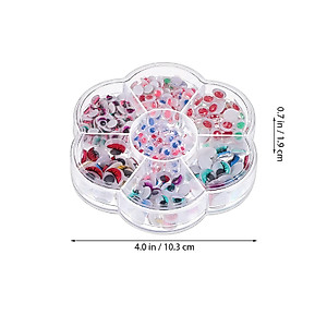 HOMSFOU 600pcs Googly Wiggle Eyes, Self-Adhesive Wobbly Eyes with Multi Colors and Sizes for DIY Craft