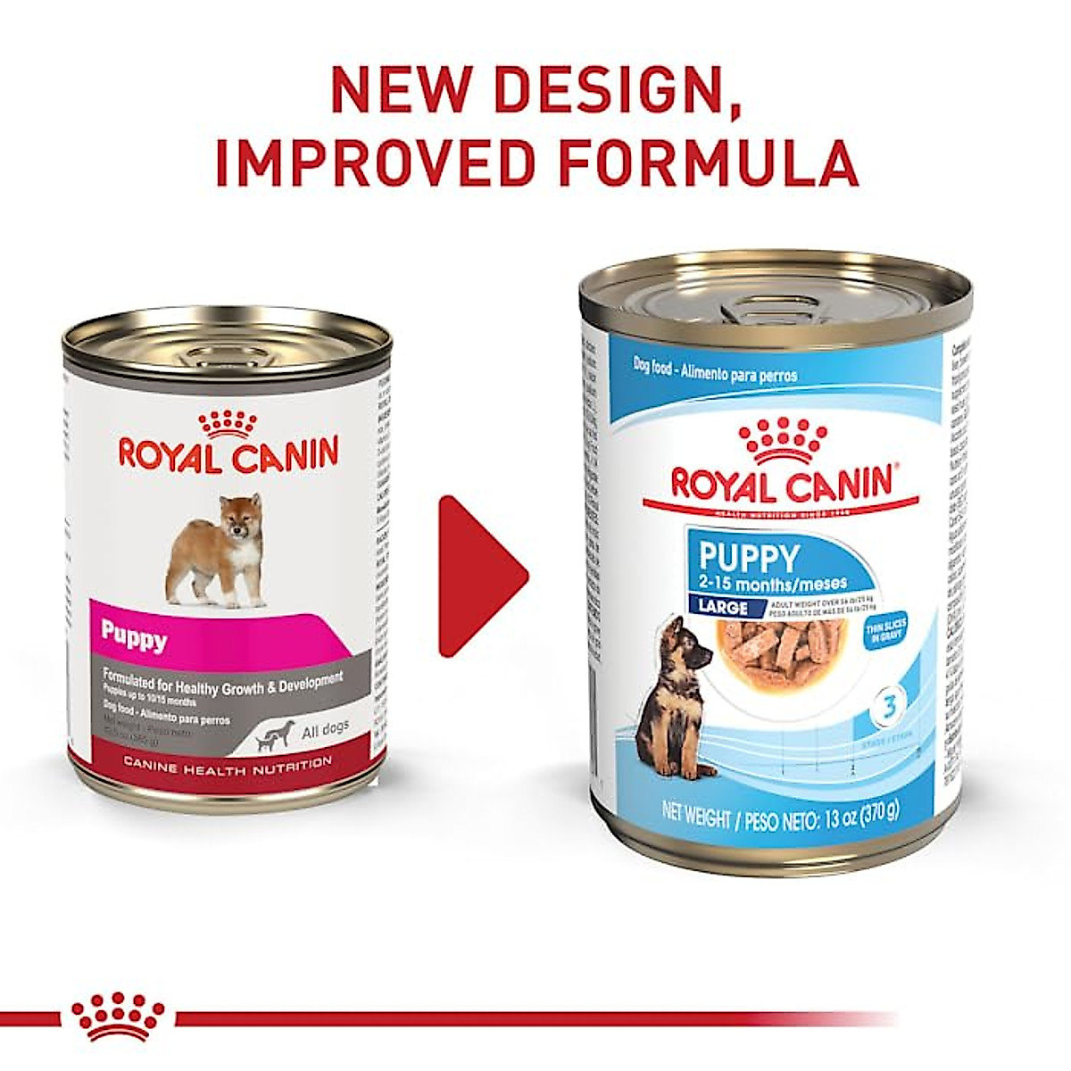 Royal Canin Size Health Nutrition Large Thin Slices in Gravy Wet Puppy Food, 13 oz., Case of 12