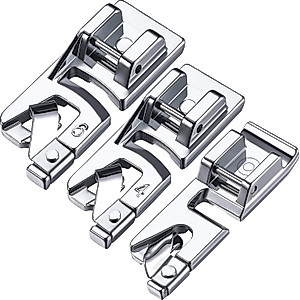 Boao Narrow Rolled Hem Sewing Machine Presser Foot Set Suitable for Household Multi-Function Sewing Machines 3 mm, 4 mm and 6 mm (3)