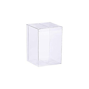 YOZATIA 12PCS Transparent Boxes 3 x 3 x 6 inch, Candy Box, Clear Favor Boxes Gift Boxes for Wedding, Party and Baby Shower Favors