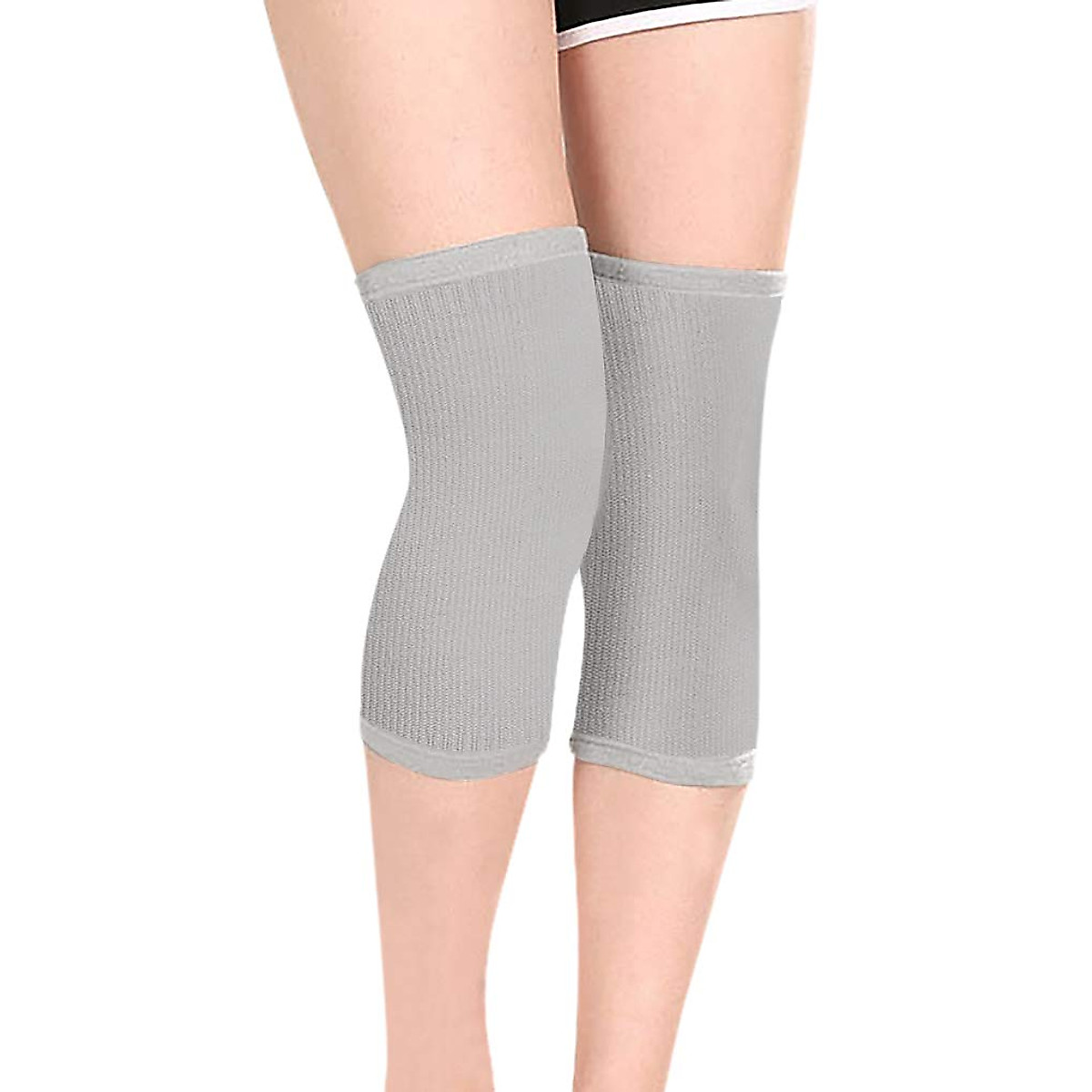 Holiberty Compression Knee Sleeves Arthritis Warmer Leg Knee Brace Support Wraps for Yoga Running Jogging Unisex Elastic Sports Knee Sleeves for Joint Pain Relief Injury Recovery