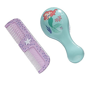 Disney Baby - Infant Health & Grooming Kit 10pc Set Includes: Brush, Comb, Nail Clippers, Medicine Syringe, Nasal, and Carry Case, Ariel