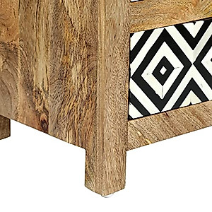 Christopher Knight Home NIGHTSTAND, Natural + Black