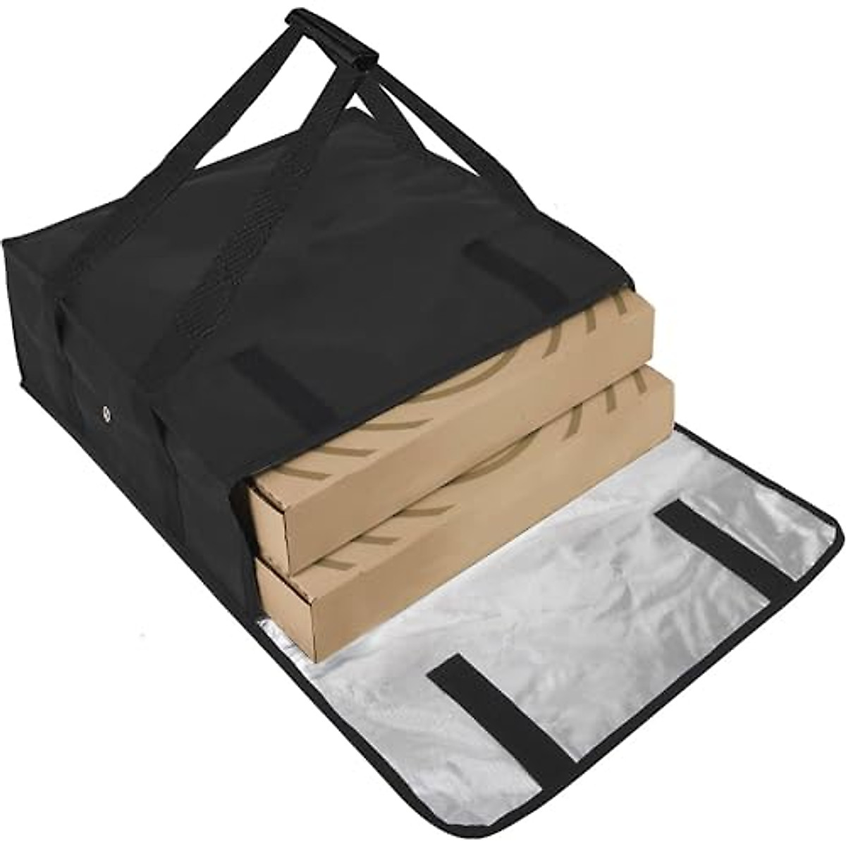 Trail maker Pizza Bags for Delivery Insulated Bag 2 Pizza Food Delivery Bag 20x20x6 Food Bag for Personal and Professional Use (Black)