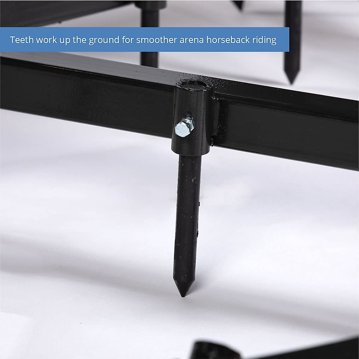 Titan Attachments Arena Spin Harrow Rake Kit, 72-in Diameter, Pull-Behind Rake